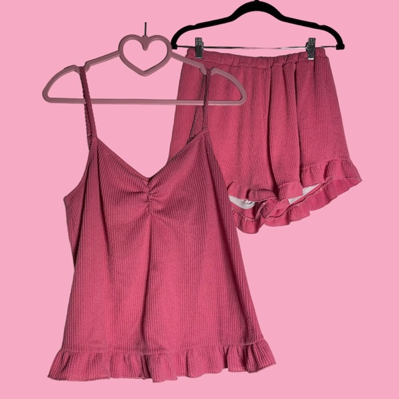 white birch | Other | White Birch Pink Frilly Matching Set | Poshmark